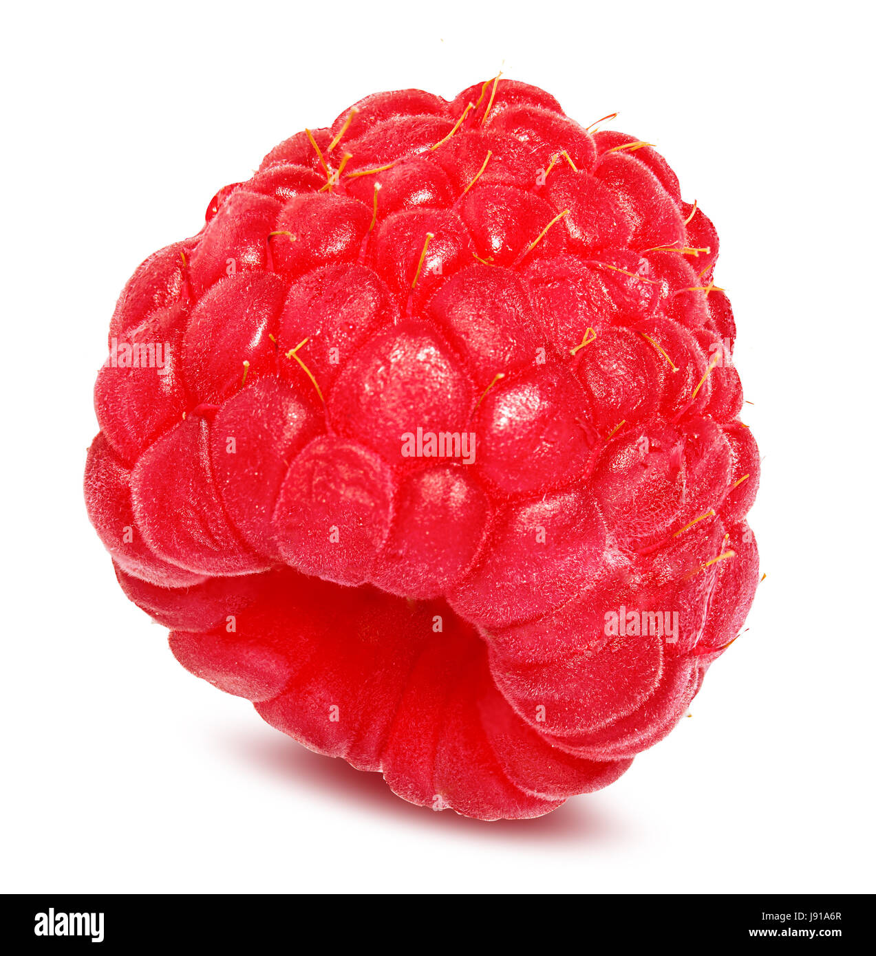 Raspberry isolated on white background Stock Photo - Alamy