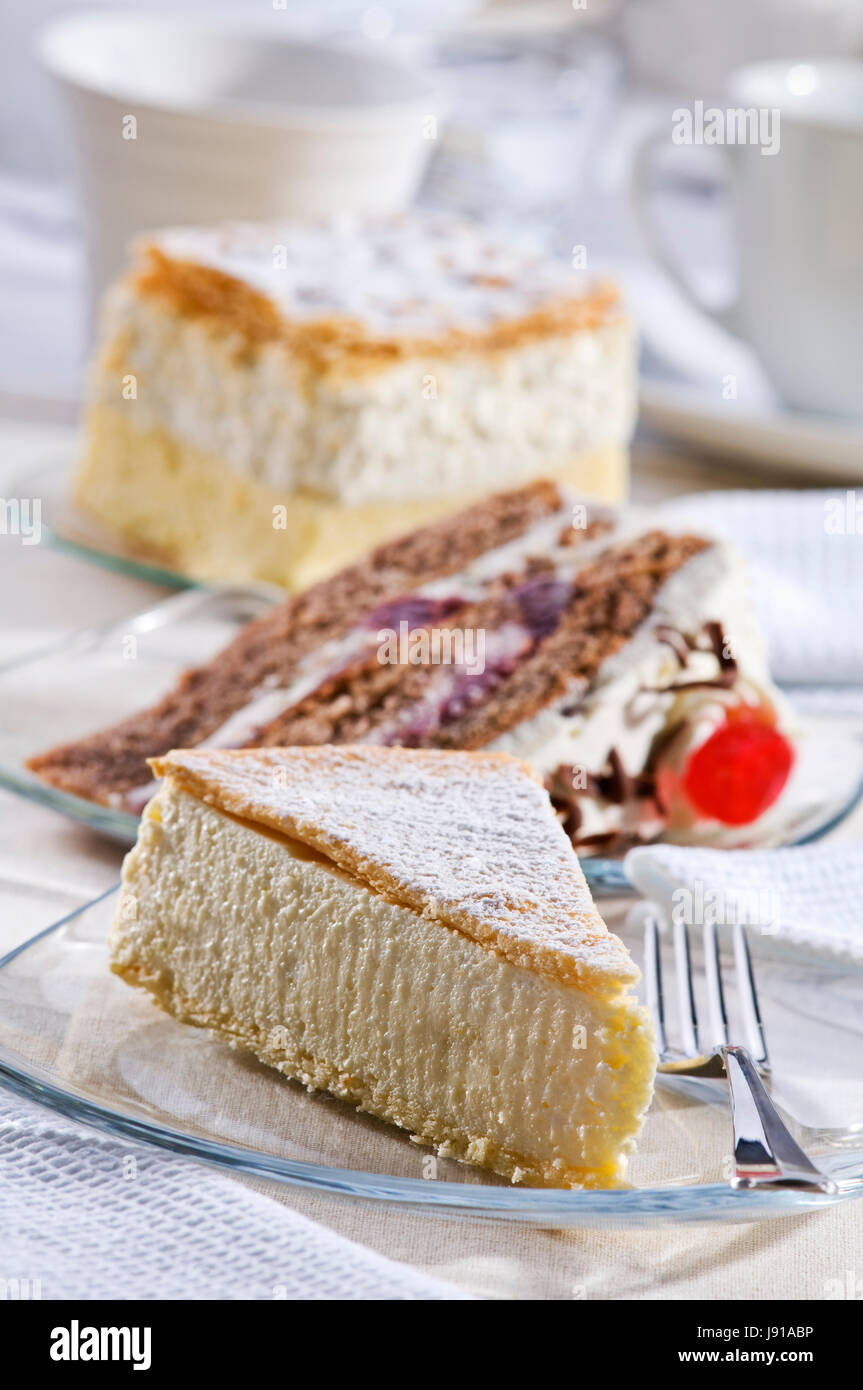 plate, cake, pie, cakes, cream, cheese, slice, dessert, fresh ...