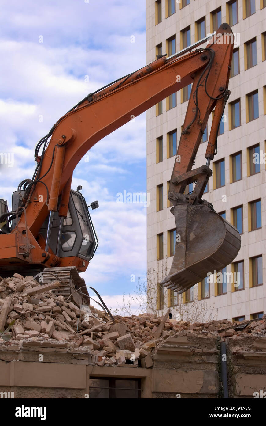 destruction, dig, excavator, robot, automatic machine, machine ...