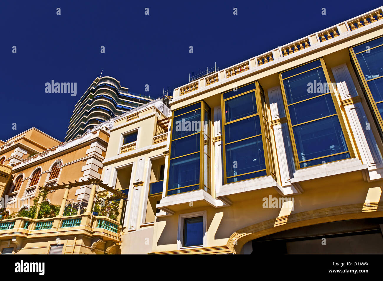 architecture in monaco Stock Photo - Alamy