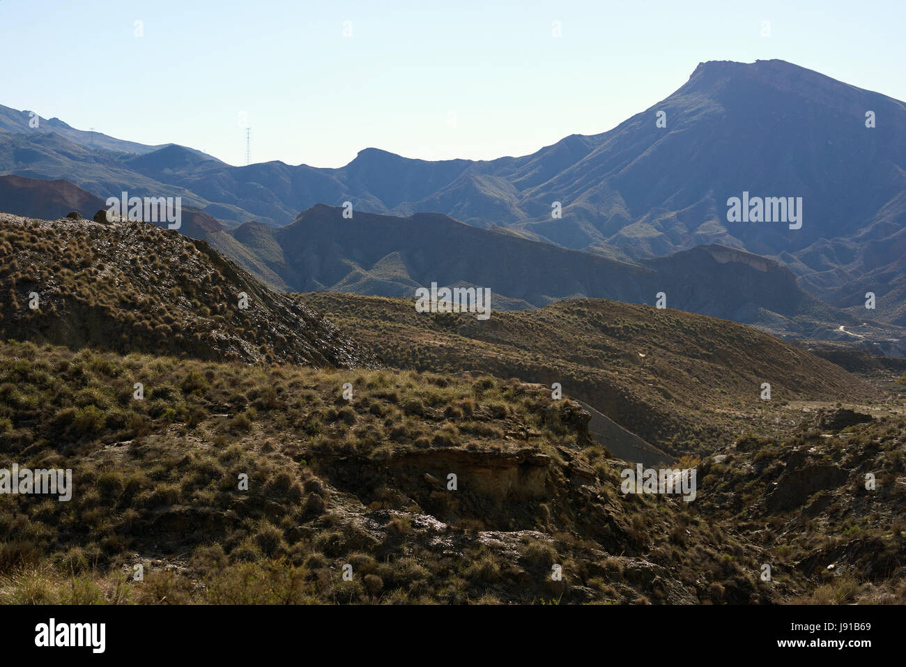 Tabernas Desert, one of the most unique deserts of the world. The only ...