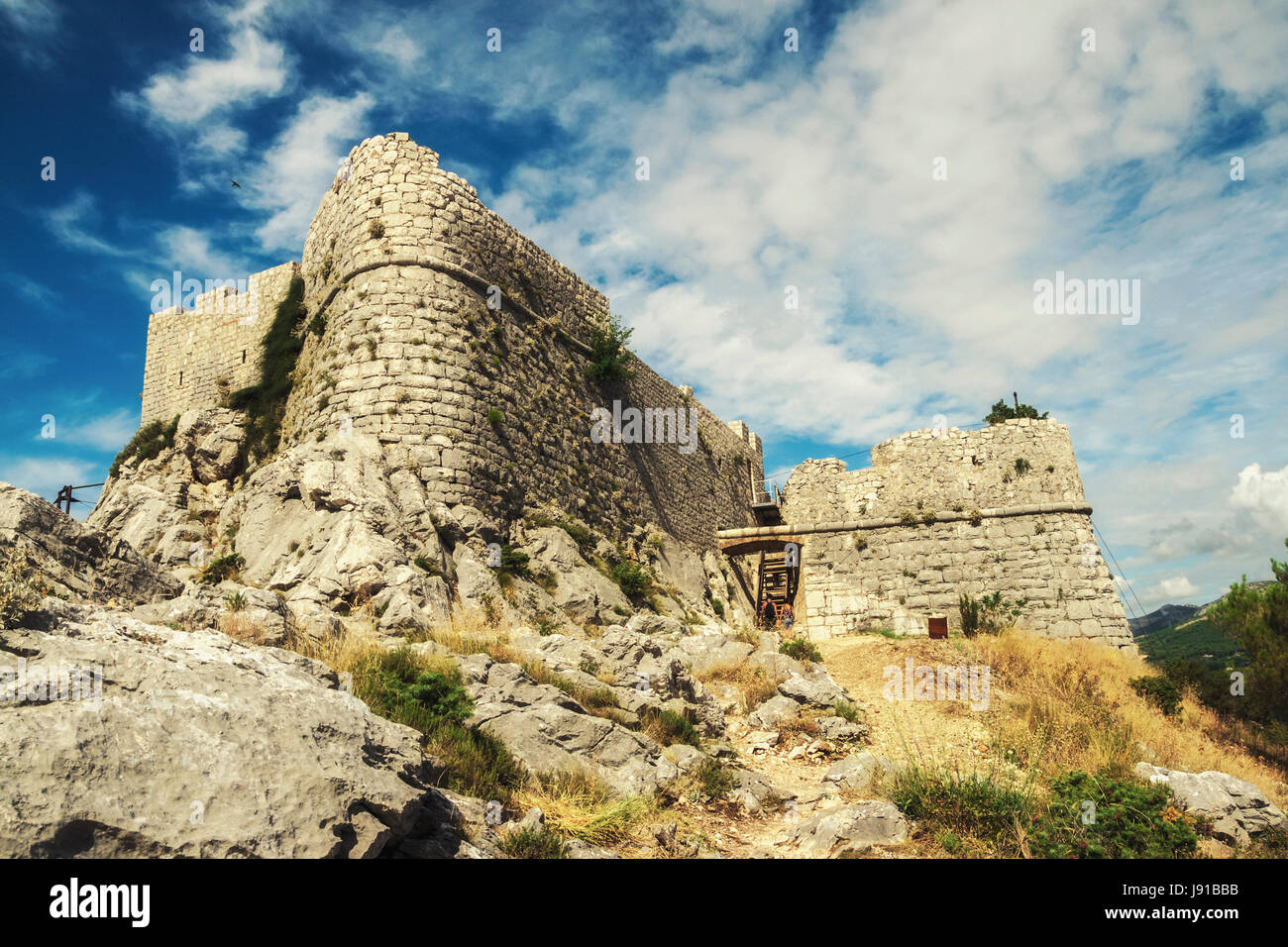 Stari Grad - Fortica - the ruins of pirate fortress above the town of ...