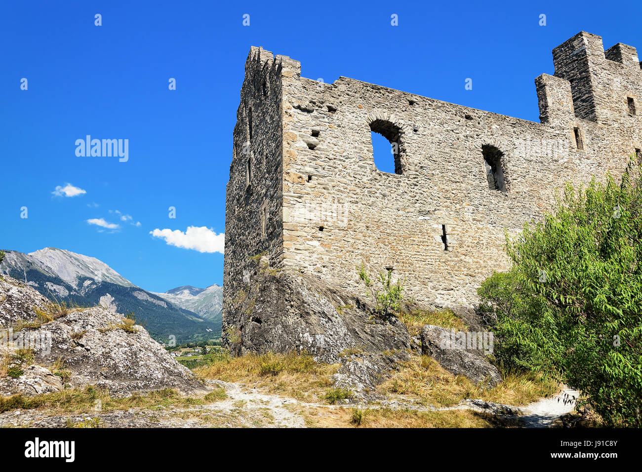 Tourbillon castle on hill hi-res stock photography and images - Alamy