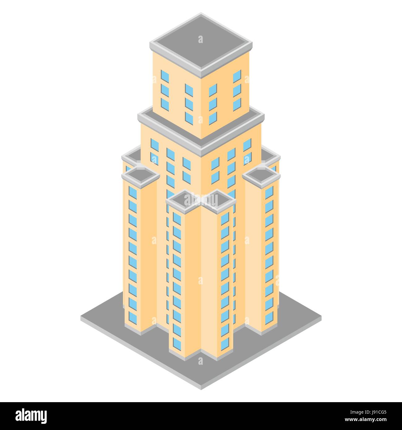 Office block building architecture Cut Out Stock Images & Pictures - Alamy