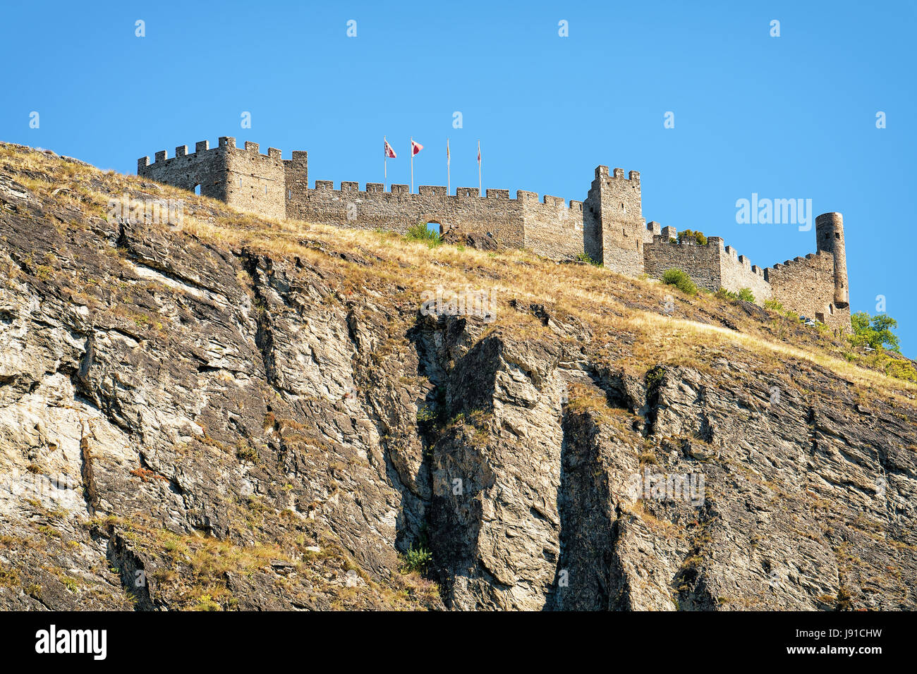 Tourbillon castle on hill hi-res stock photography and images - Alamy