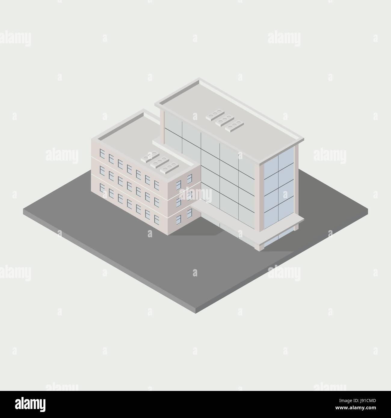 Isometric building hi-res stock photography and images - Alamy