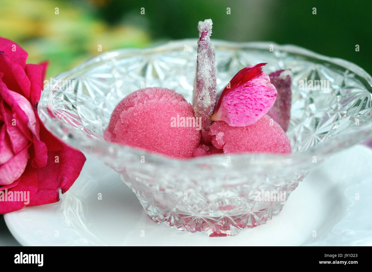 sorbet of roses Stock Photo - Alamy