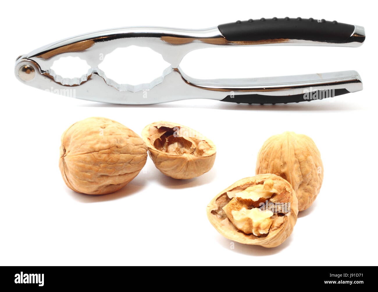 isolated, nuts, cracking, walnuts, nutcracker, nutshell, food, aliment ...
