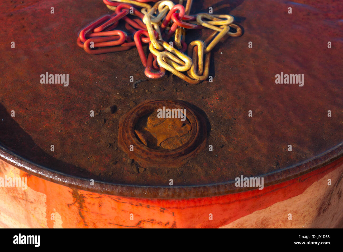 industrial, chain, rusty, empty, chemical, detail, environment ...