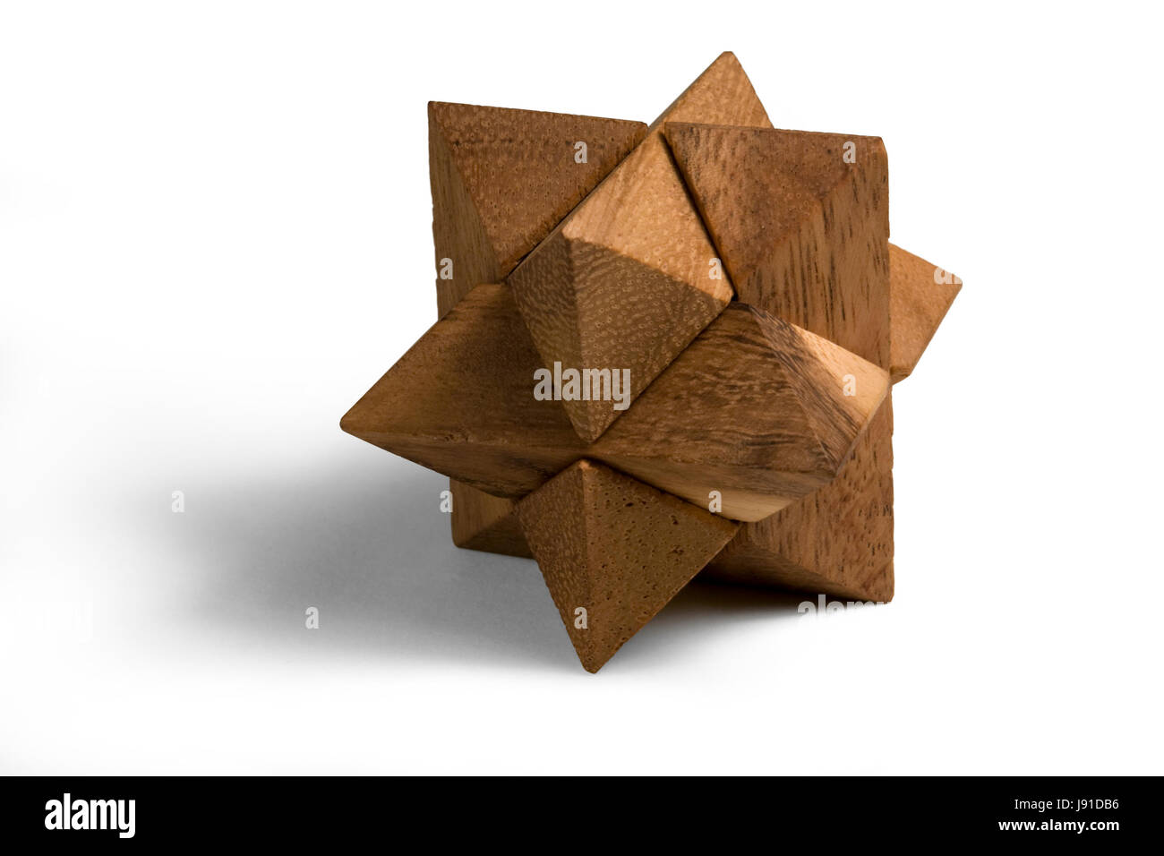 wooden 3d puzzle Stock Photo - Alamy