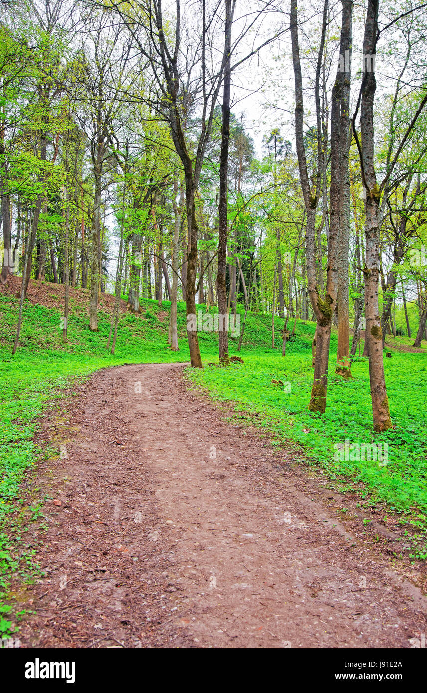 Trail at Traku Voke public park in Vilnius, Lithuania Stock Photo - Alamy