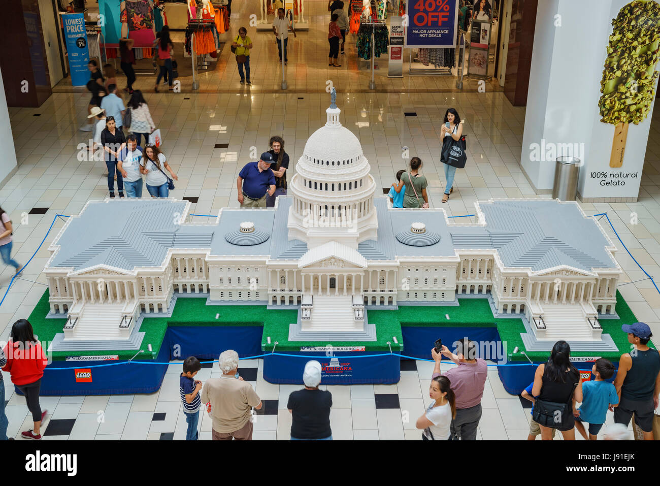 Glendale Galleria, MAY 28: The Lego Americana roadshow (U.S. Capitol ...
