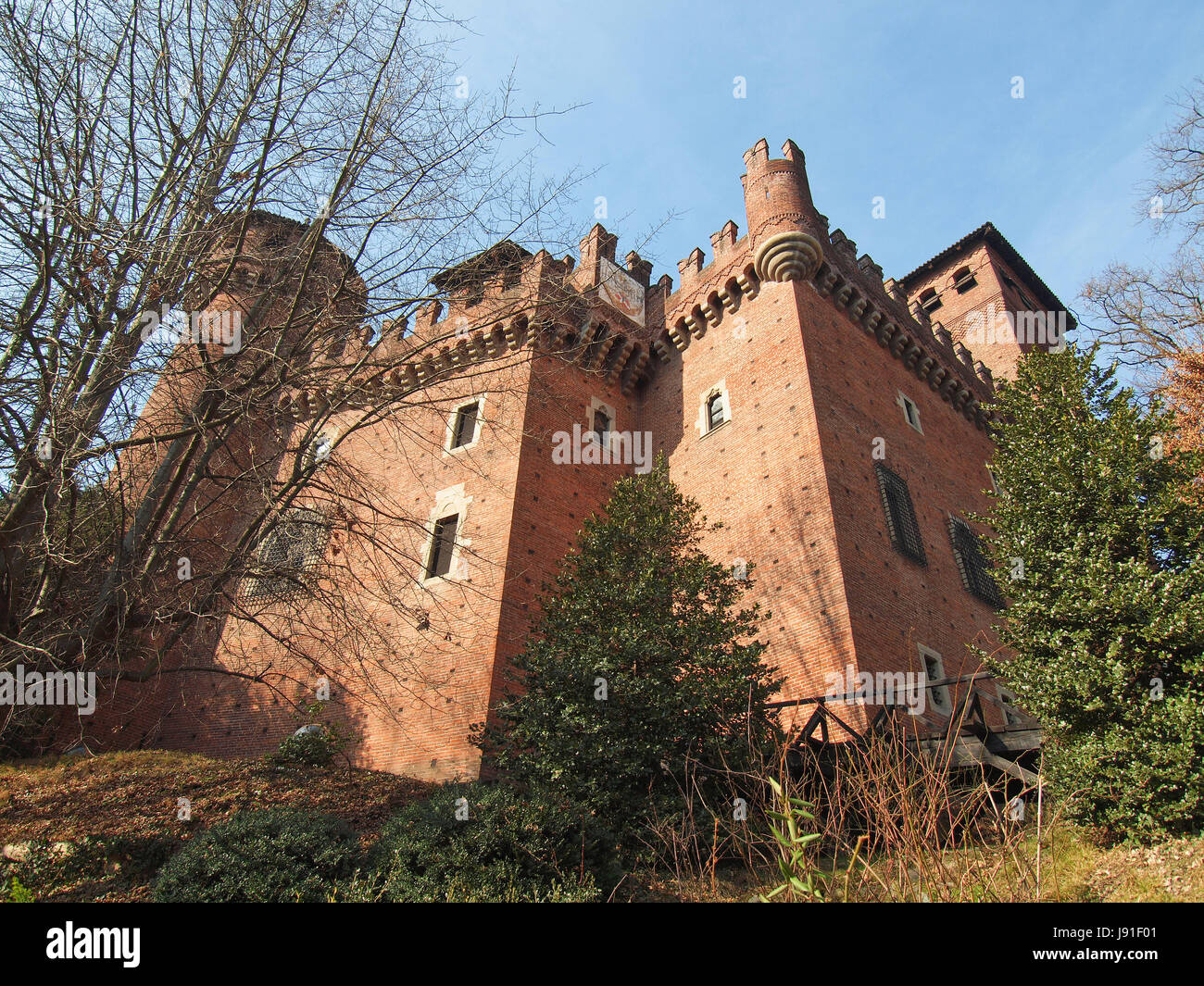 medieval, italia, castle, italy, chateau, vintage, style of ...