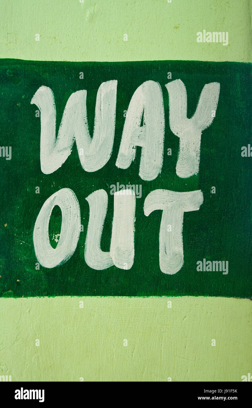crisis, way out, exit, emergency exit, solution, solve, draw lots ...