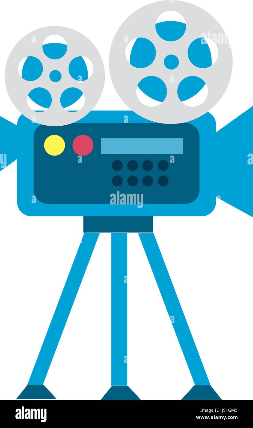 movie camera to projection scene Stock Vector Image & Art - Alamy