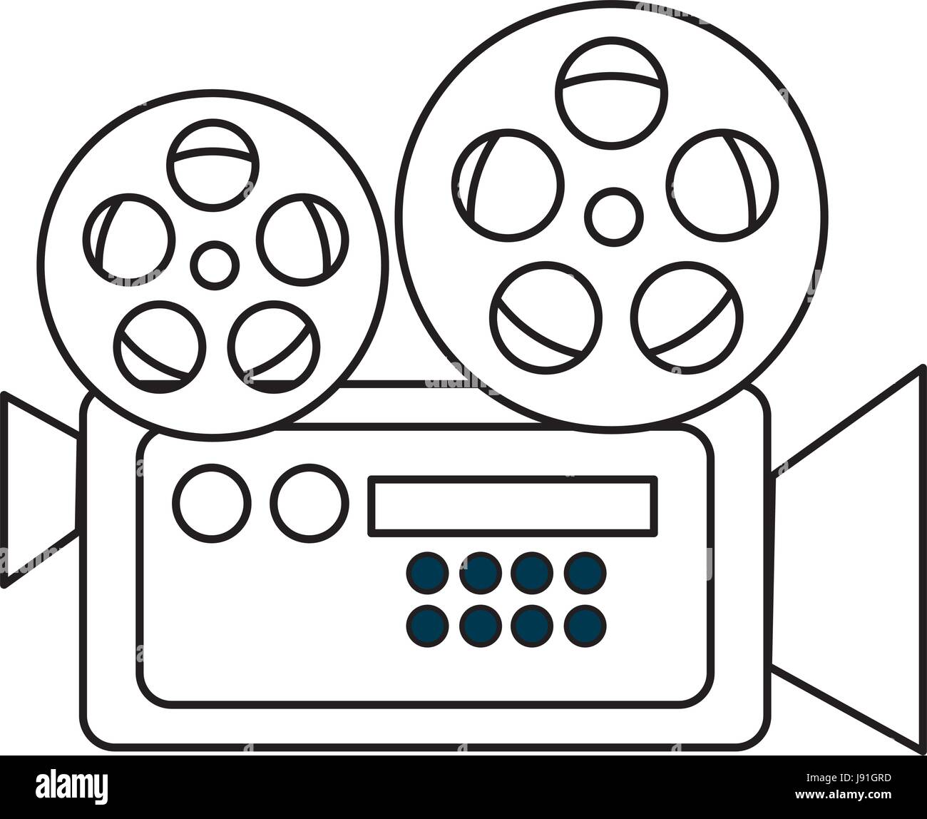 Line movie camera projection hi-res stock photography and images - Alamy