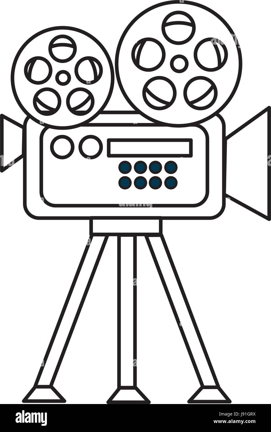 Line movie camera projection hi-res stock photography and images - Alamy