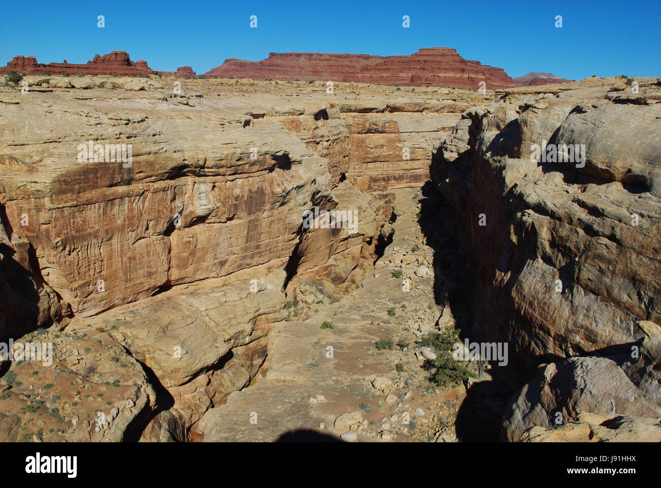 stone, desert, wasteland, rock, ravine, Canyon, blue, stone, desert ...