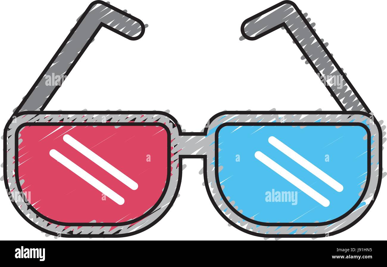 Watch video with glasses Stock Vector Images - Alamy