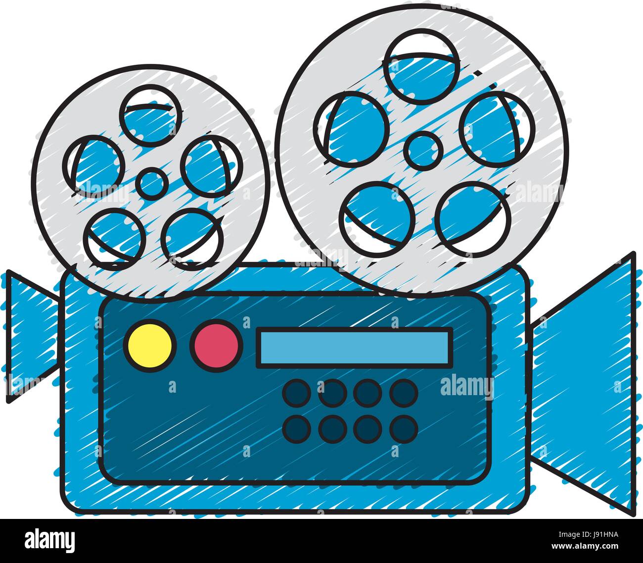 movie camera to projection scene Stock Vector Image & Art - Alamy