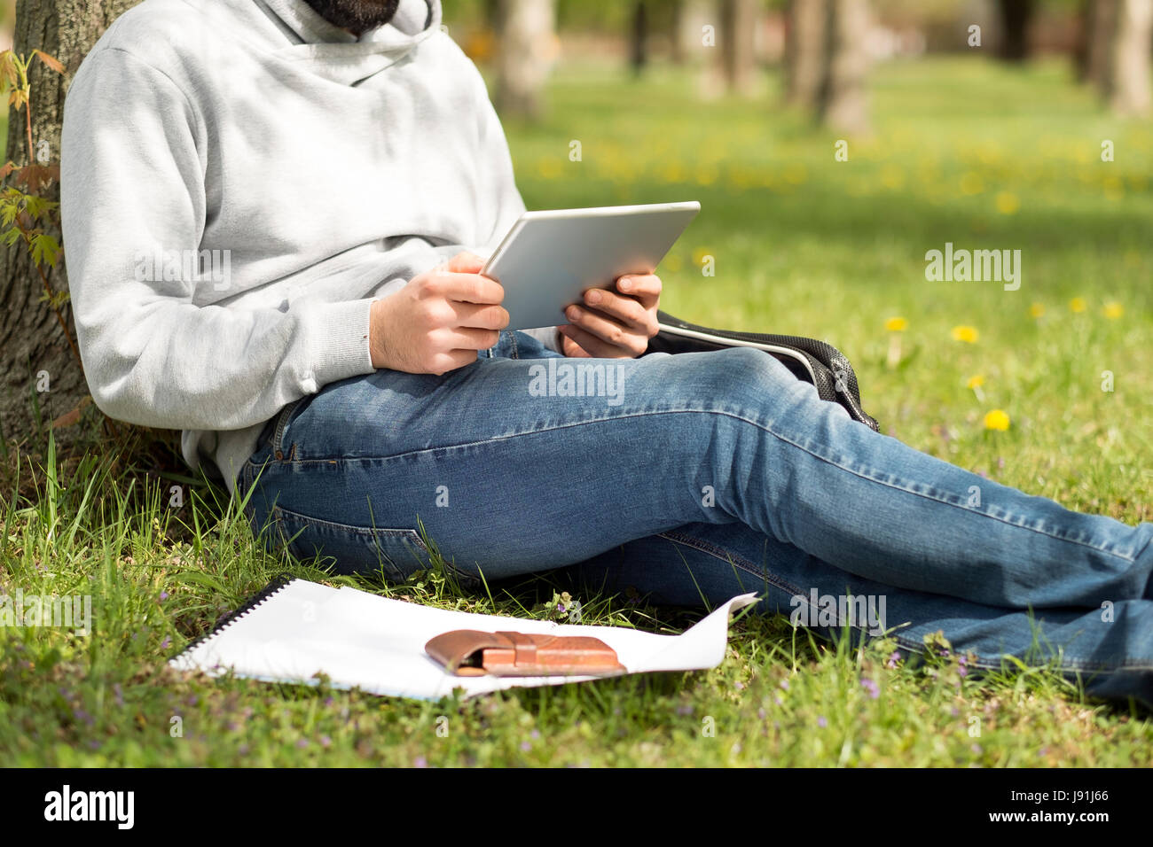 Person using tablet analyze hi-res stock photography and images - Alamy