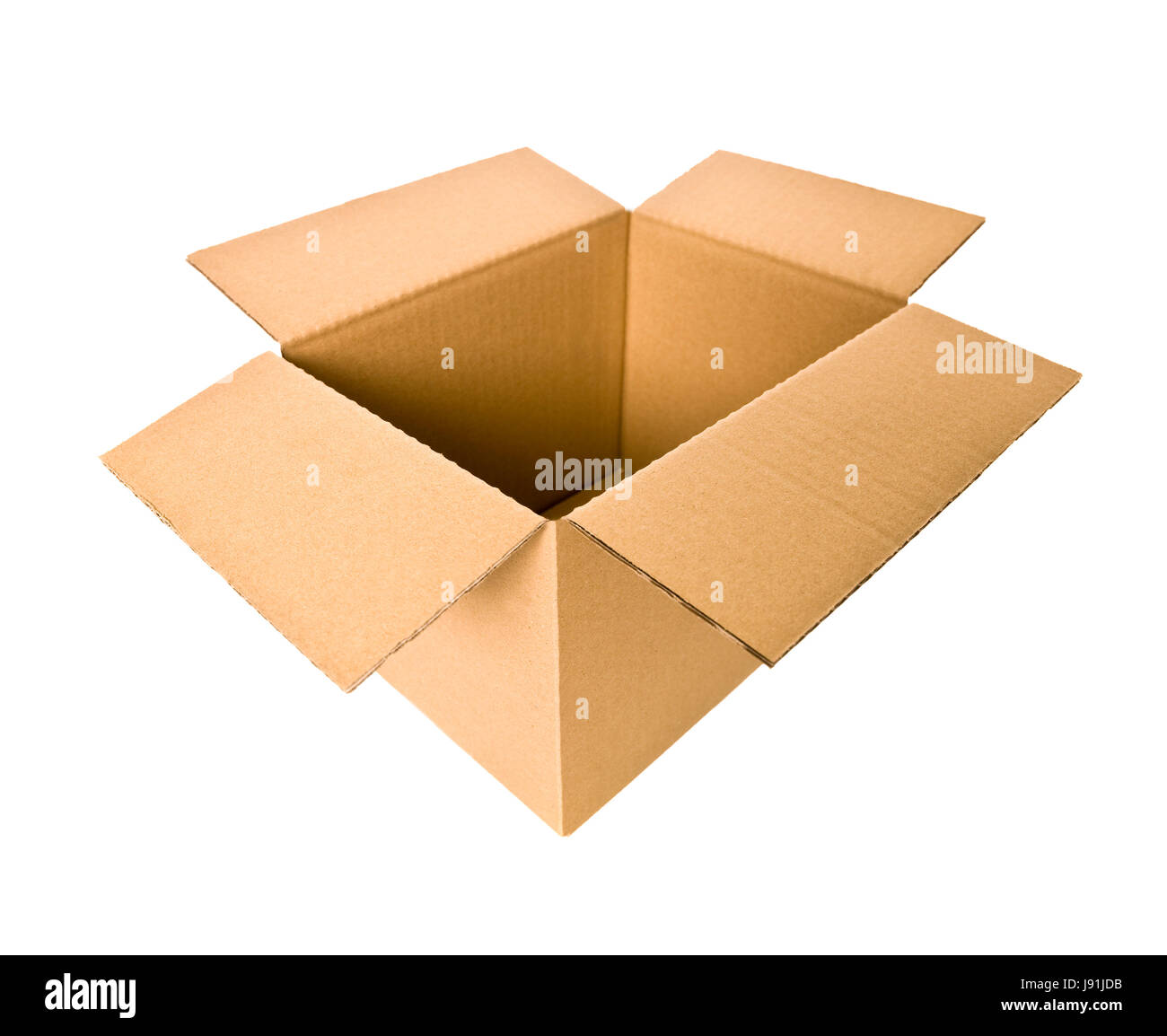 isolated, open, package, container, box, boxes, empty, cardboard box ...