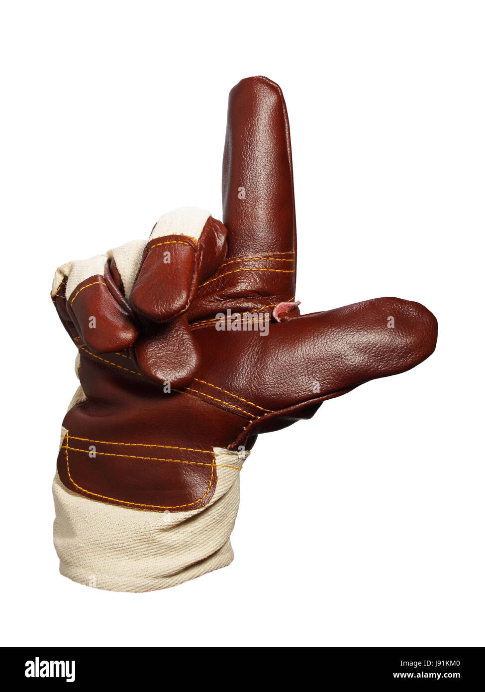 Leather glove pointing hi-res stock photography and images - Alamy