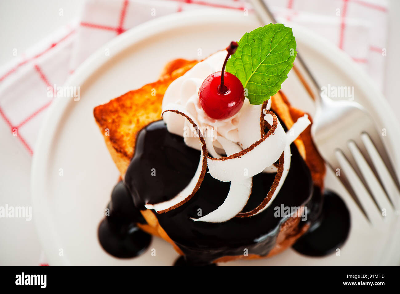 Child eating honey toast hi-res stock photography and images - Alamy