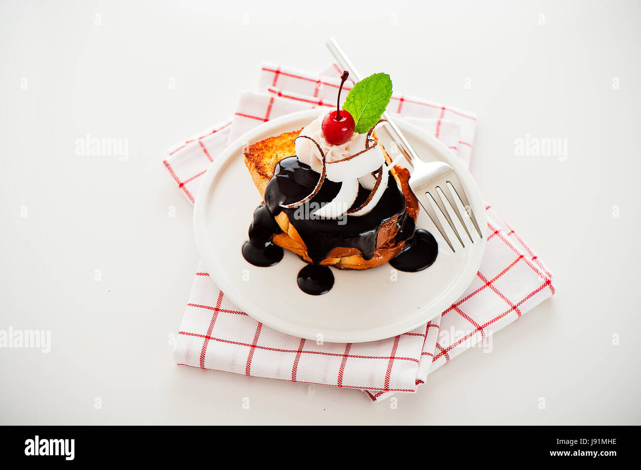 Child eating honey toast hi-res stock photography and images - Alamy