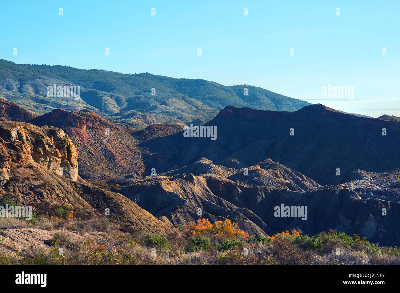 Tabernas Desert, one of the most unique deserts of the world. The only ...