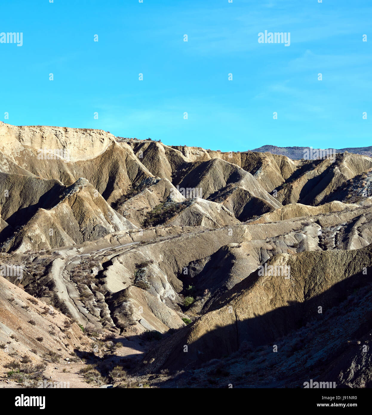 Tabernas Desert, one of the most unique deserts of the world. The only ...