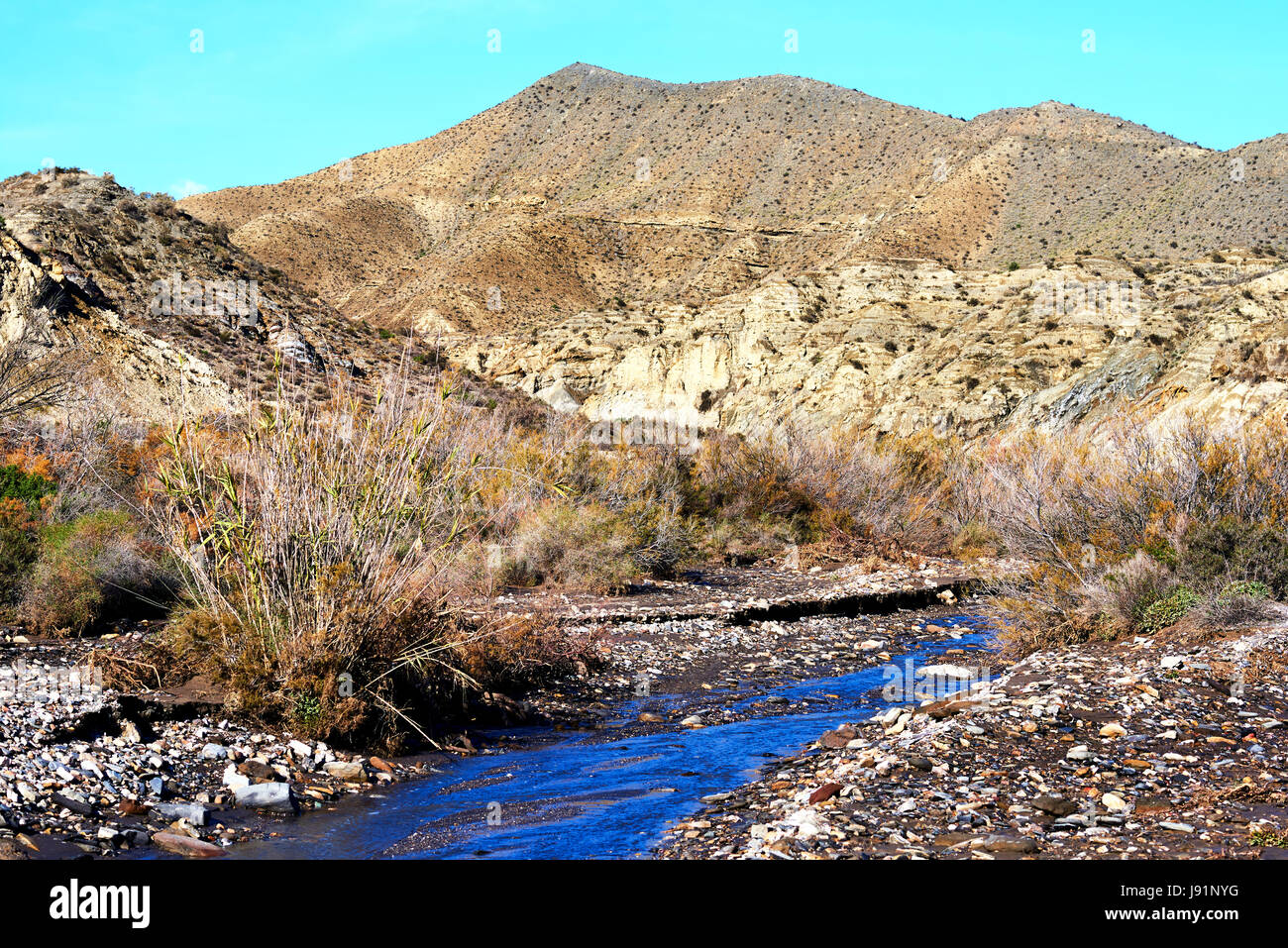 Tabernas Desert, one of the most unique deserts of the world. The only ...