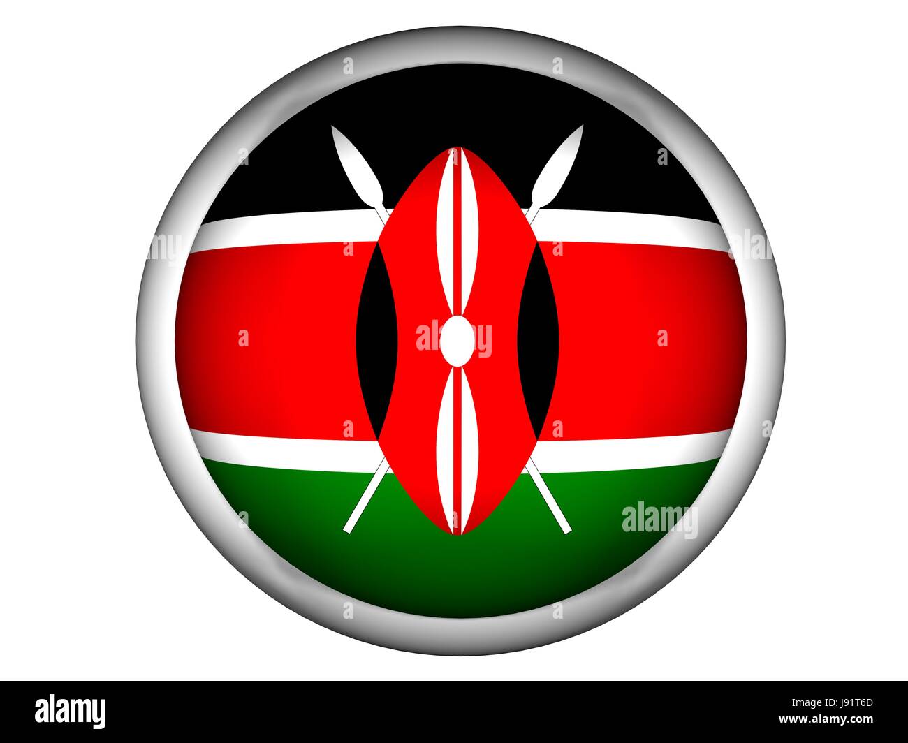 colour, emblem, kenya, illustration, flag, circle, button, national ...