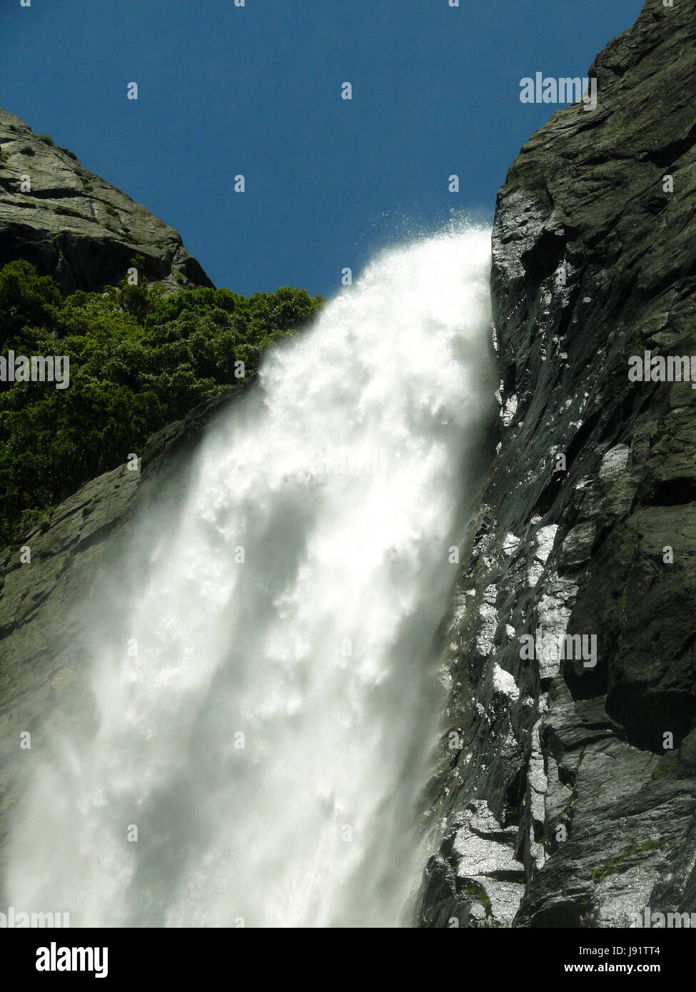 waterfall, print, abyss, waterpower, strength, force, water, waterfall ...