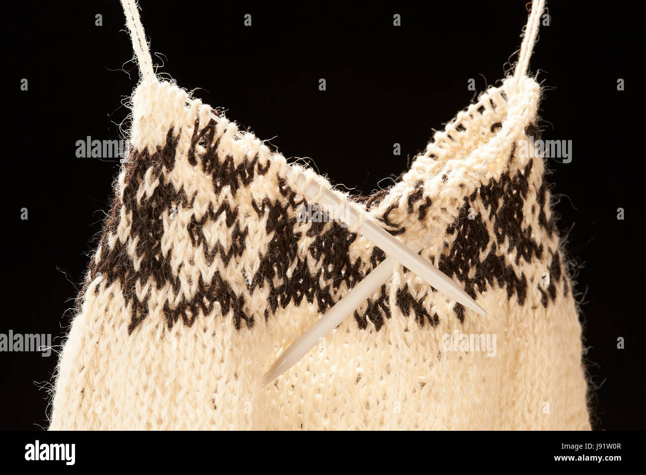 Knitting pattern vest hi-res stock photography and images - Alamy