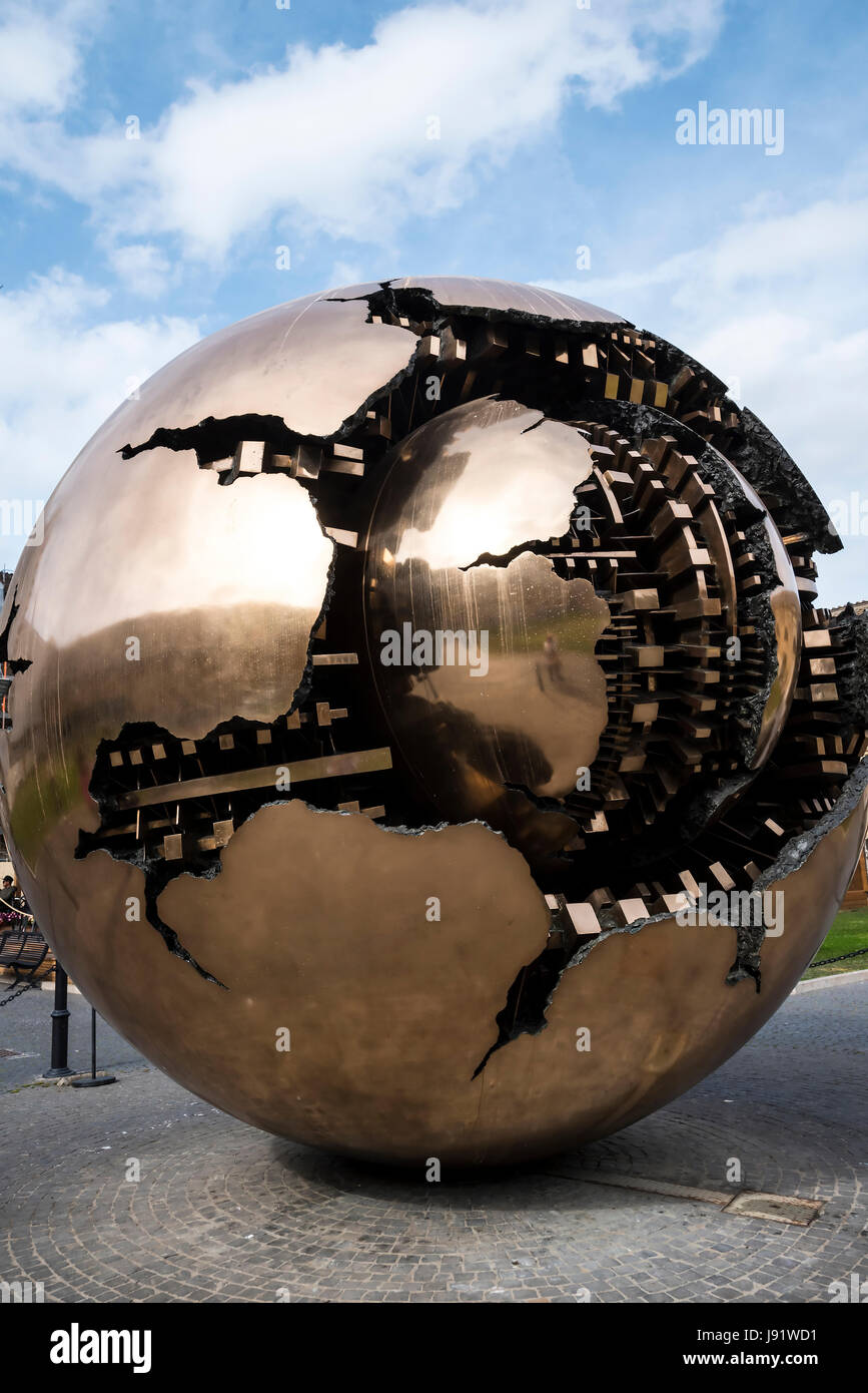 In the Courtyard of the Pineapple, Cortile della Pigna, stands the ...