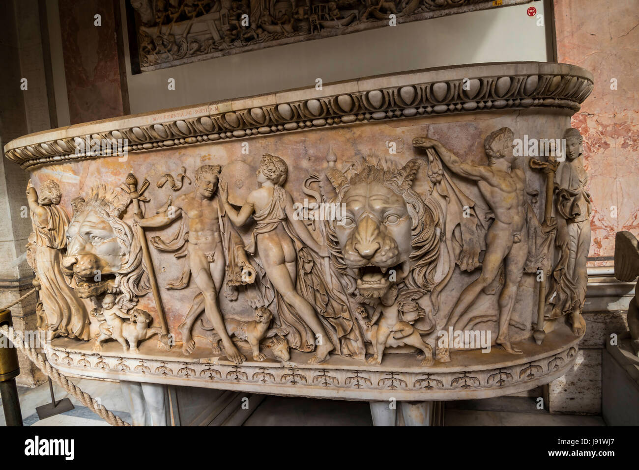 Roman Marble sculpture in the Vatican Museum Rome Italy Stock Photo - Alamy