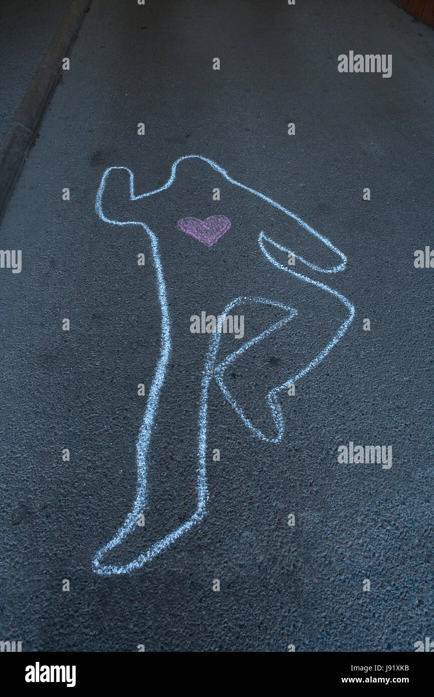 death, crime, murder, outline, kill, mystery, heart attack, street ...