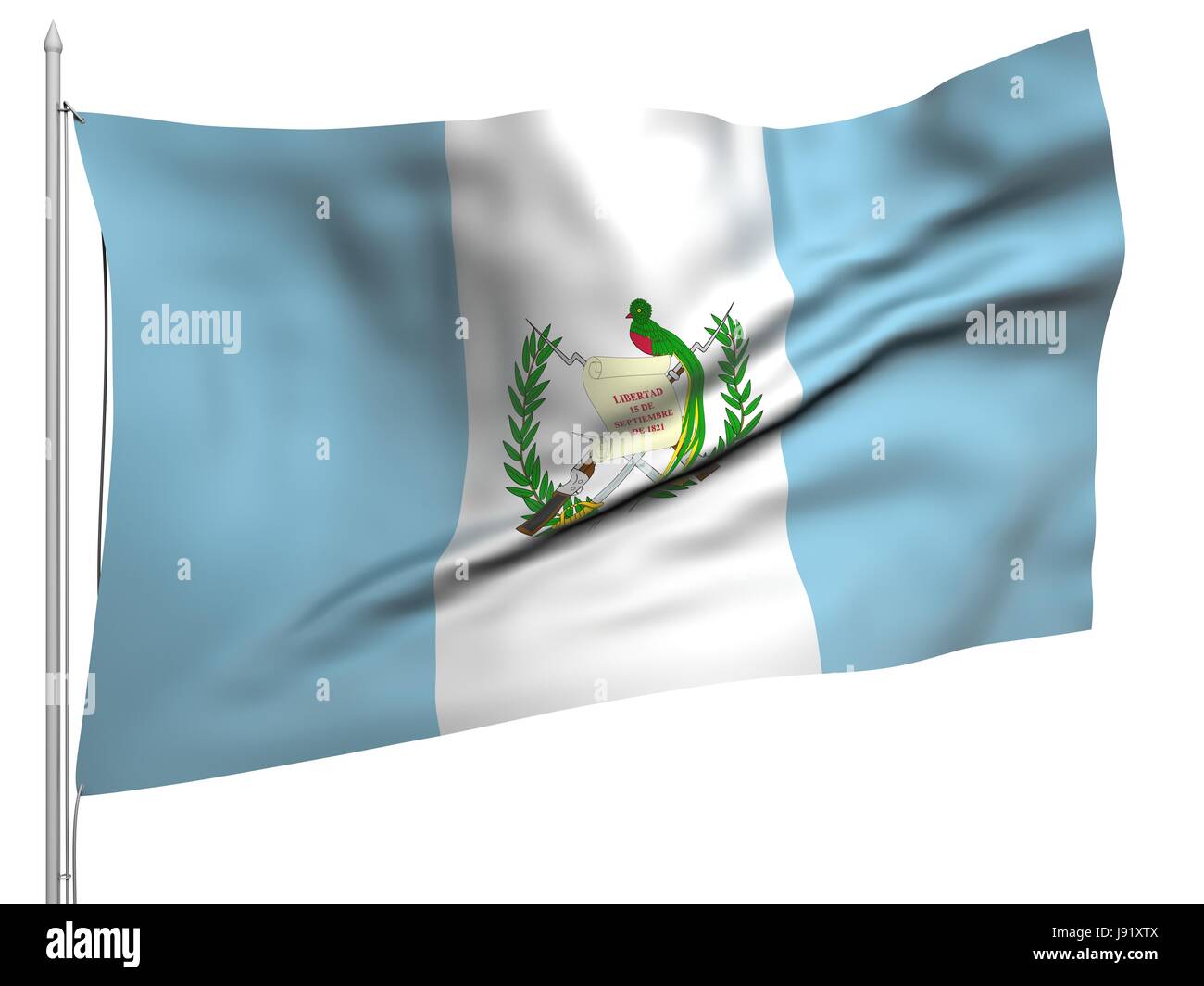 symbolic, colour, emblem, guatemala, illustration, flag, official ...