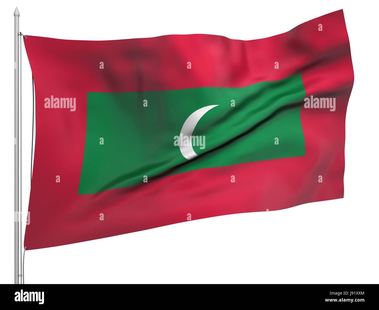 symbolic, colour, emblem, maldives, illustration, flag, official ...