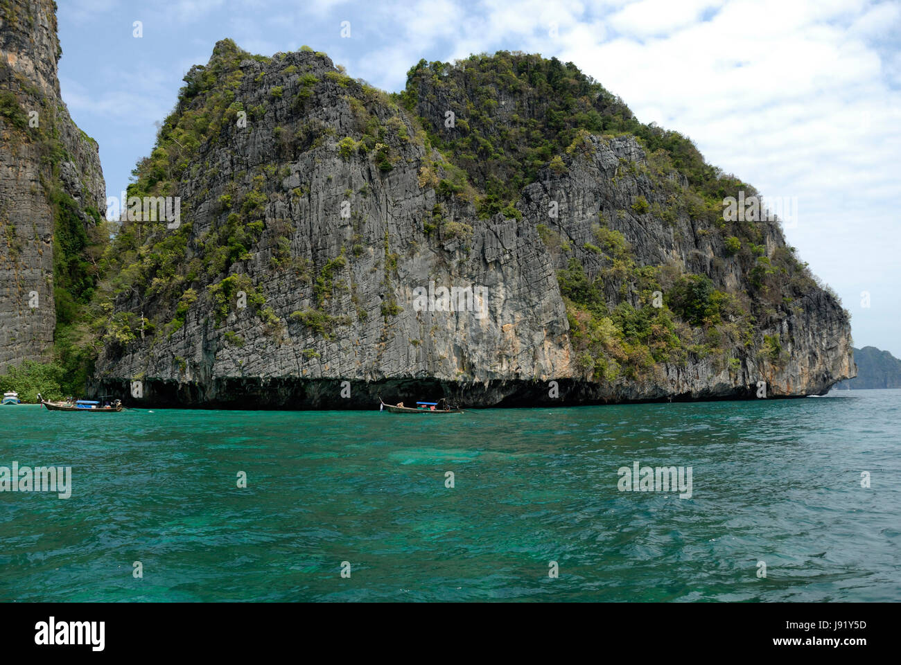 thailand, steep coast, blue, green, asia, shine, shines, bright, lucent ...