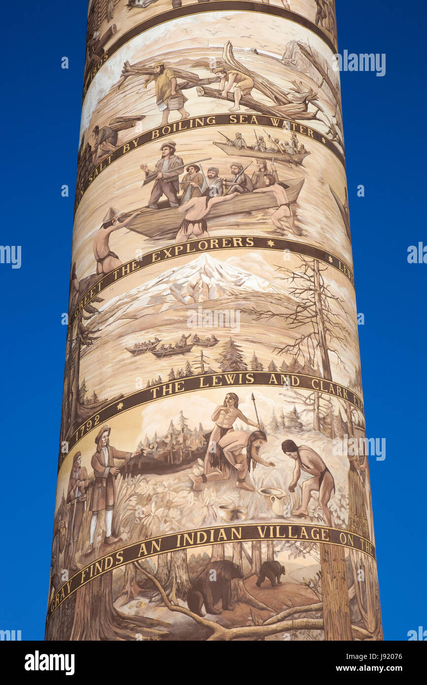 Astoria Column, Astoria, Oregon, USA, America Stock Photo - Alamy