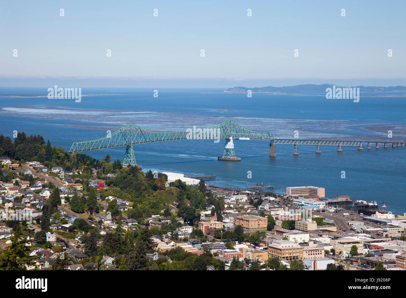 View from Astoria Column with Astoria-Meger Bridge, Astoria, Oregon ...