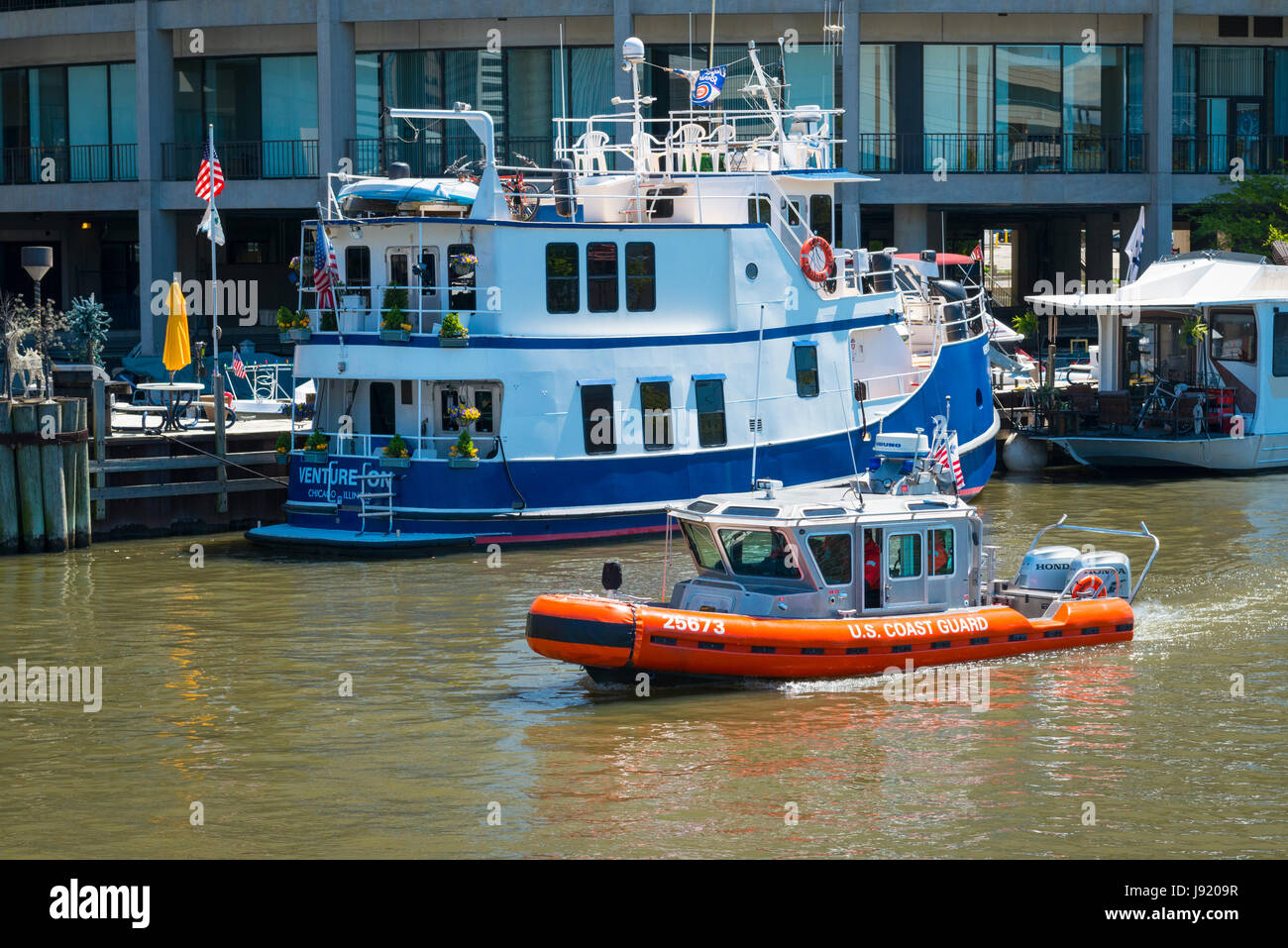 Chicago Illinois Chicago River water US Coast Guard coastguard ...