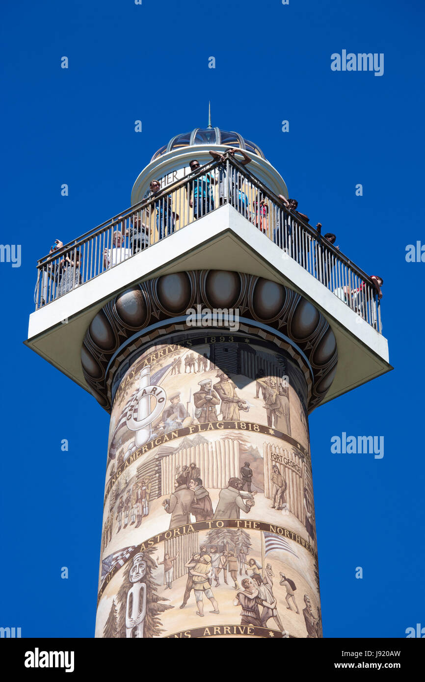 Astoria Column, Astoria, Oregon, USA, America Stock Photo - Alamy