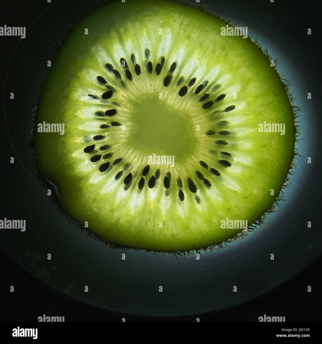 Cut kiwi fruit. Pulp and seeds of the fruit. Macro Stock Photo - Alamy