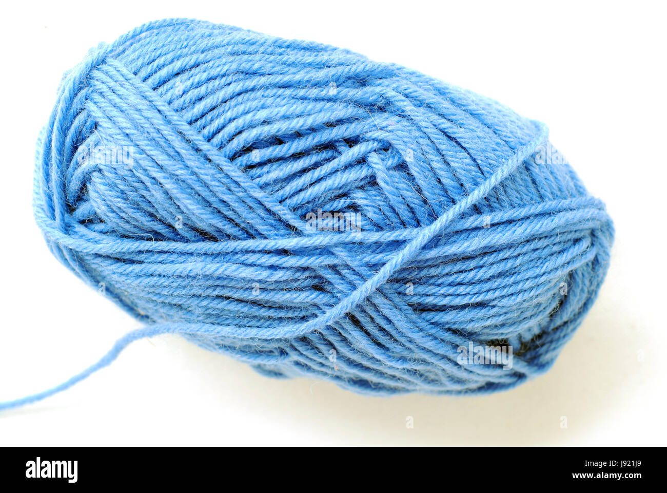 blue, object, isolated, closeup, soft, wool, thread, traditional ...