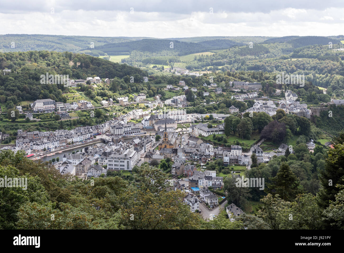 Meander river aerial city hi-res stock photography and images - Alamy
