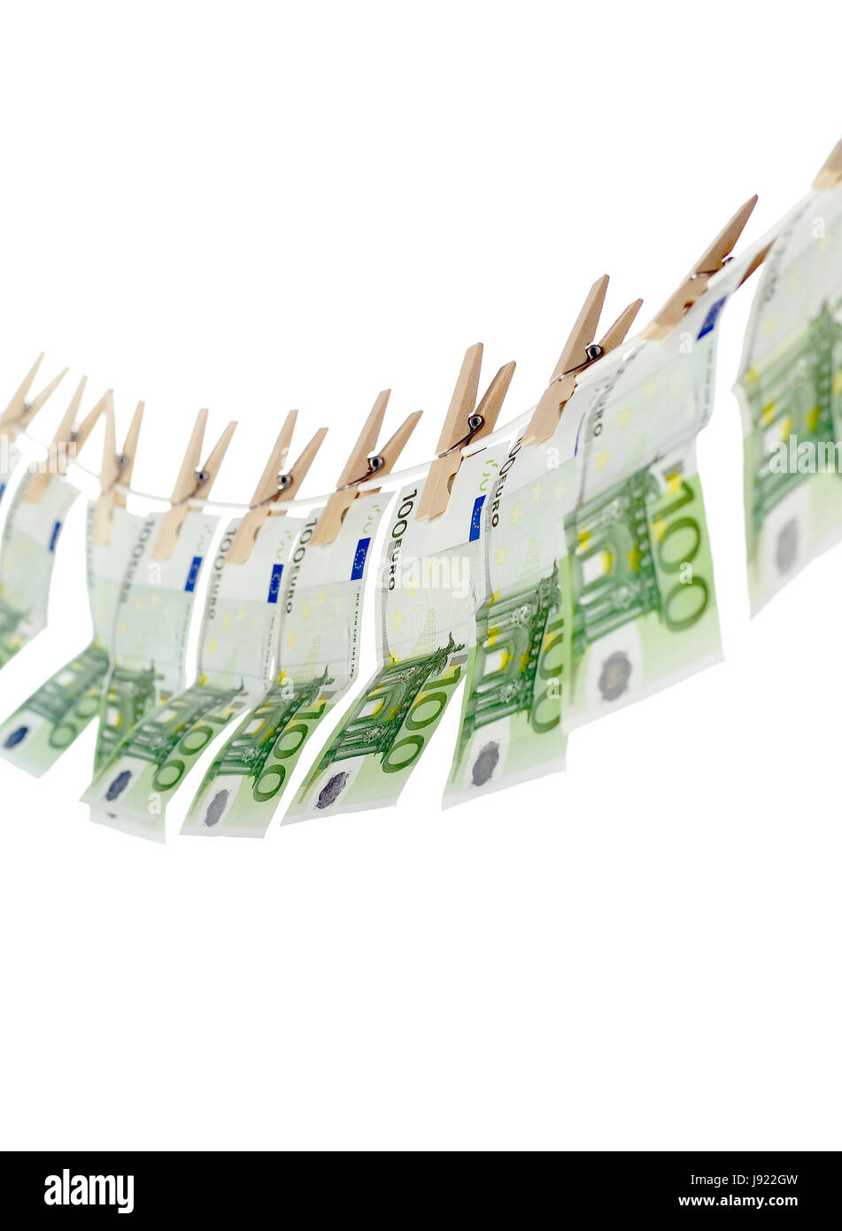 isolated, currency, wet, wash, washing, clothesline, laundry, savings ...