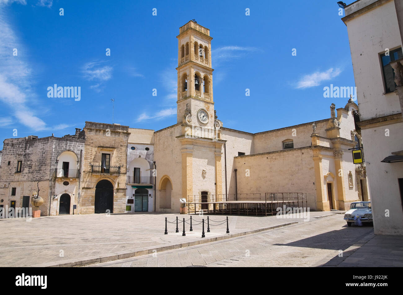 Clocktower. Specchia. Puglia. Italy Stock Photo - Alamy